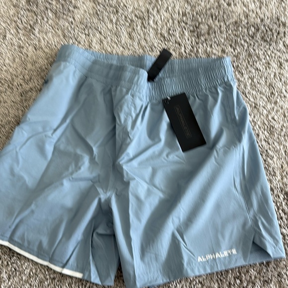 Alphalete | Shorts | Alphalete Mens Infinity Core Short Fog Blue Gym ...